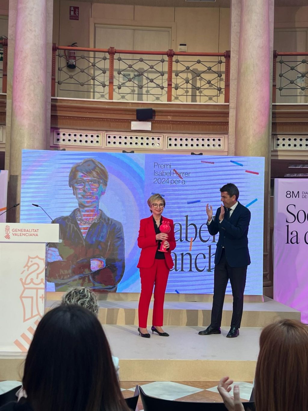 The Generalitat Valenciana grants Isabel Sanchis the Isabel Ferrer ...